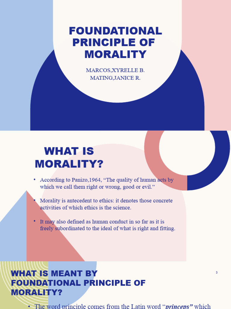 Foundational Principle of Morality | PDF | Science & Mathematics