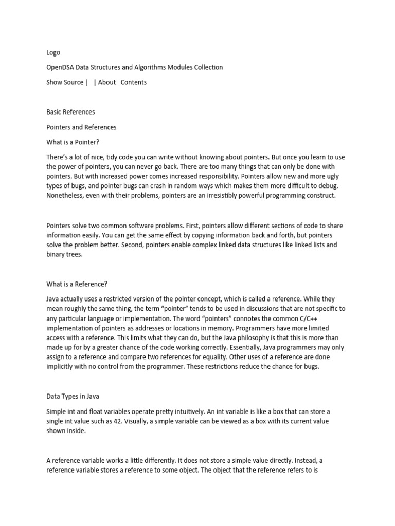 Reference and Dereference in Java | PDF