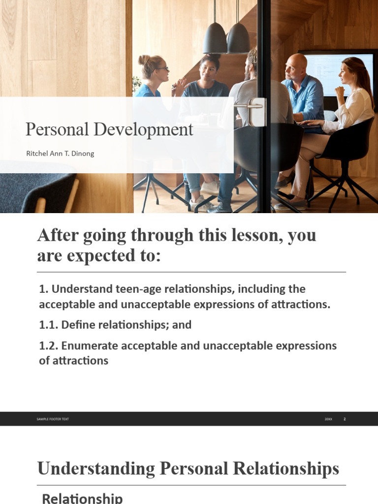 Personal Development Week 1 To 2 | PDF