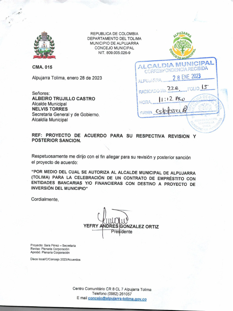 Acuerdo 003 de 2023 | PDF