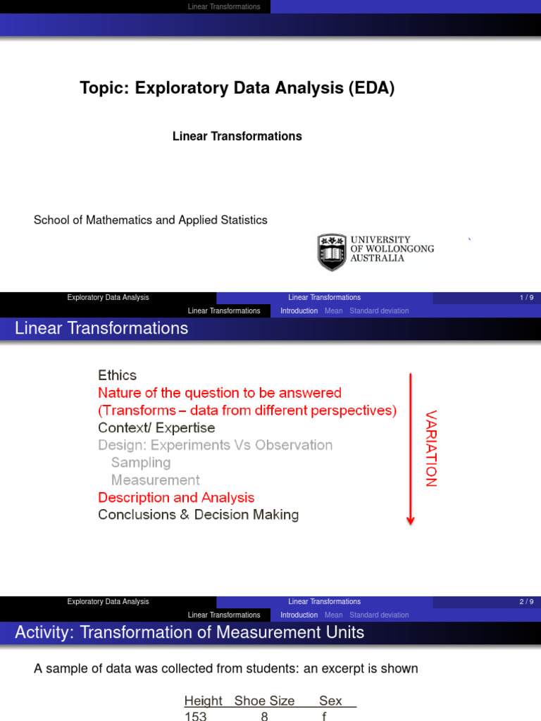 8 - Linear Transformations ANNOTATED | PDF