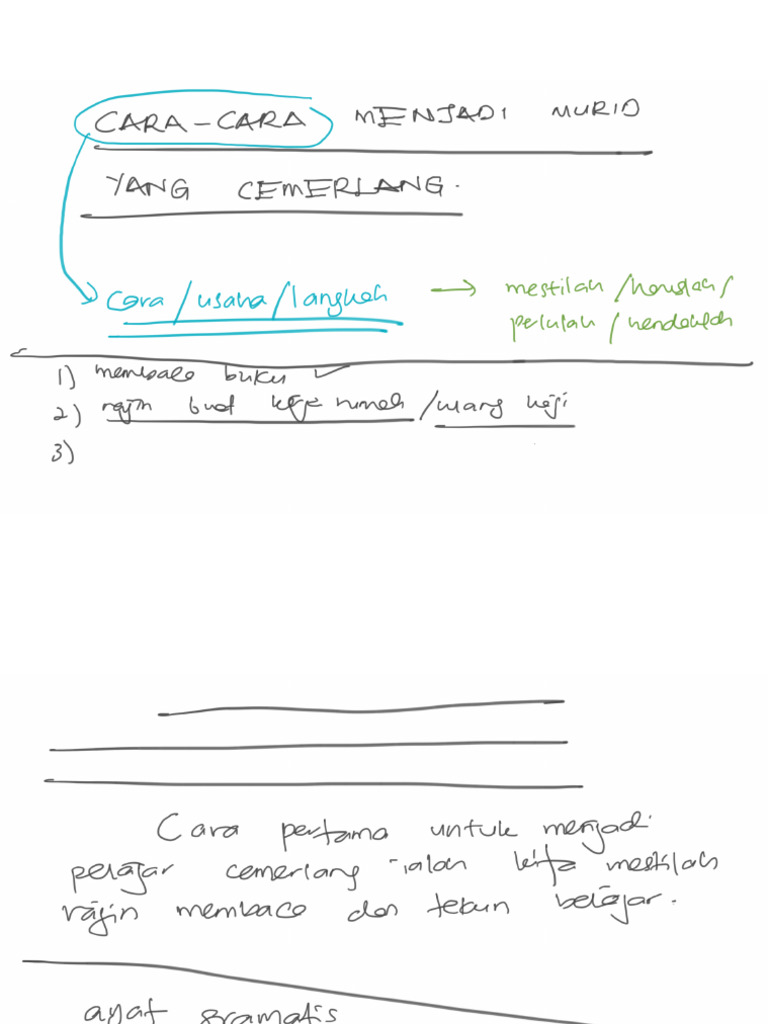Nota Karangan (Cara Menjadi Murid Cemerlang) | PDF