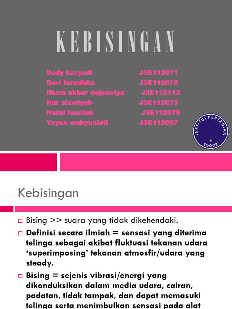 K3_Kebisingan | PDF