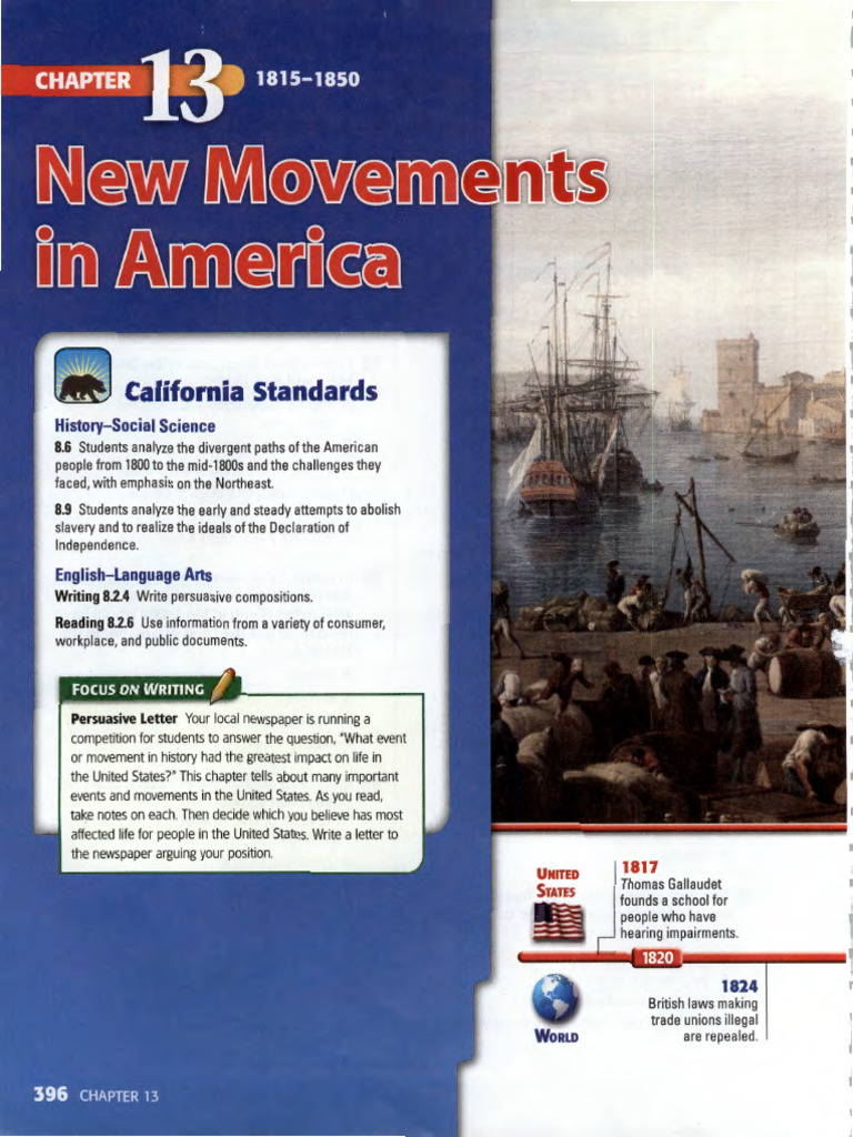 New Movements in 19th Century America | PDF | Transcendentalism | Ralph ...