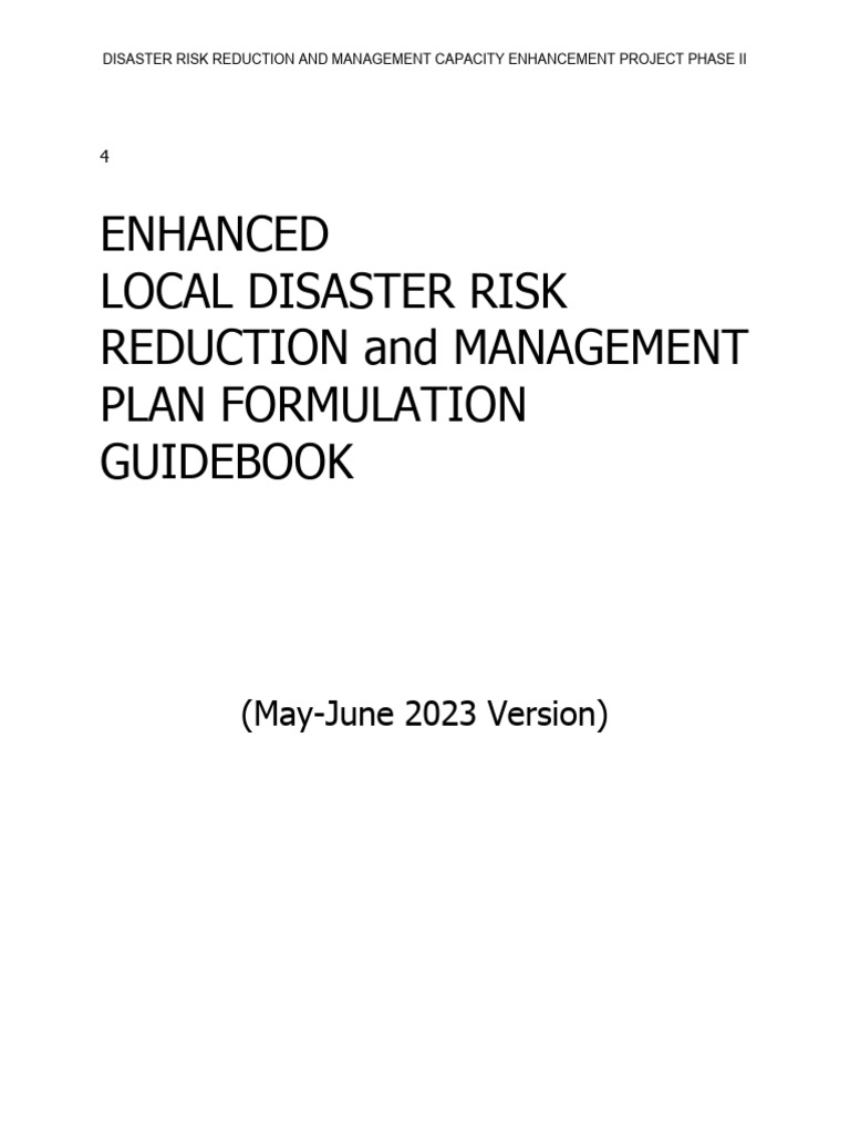 Enhanced LDRRMP Formulation Guide | PDF | Hazards | Emergency Management