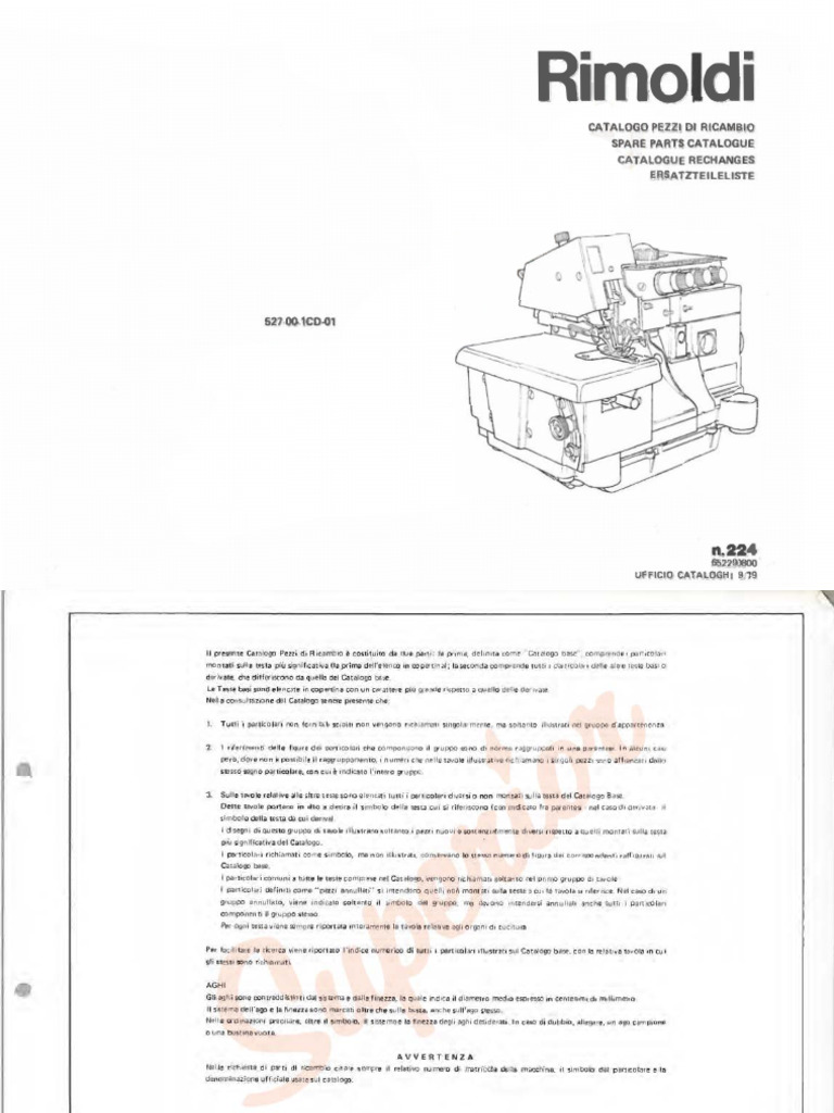 Rimoldi 527-00-1CD-01 | PDF