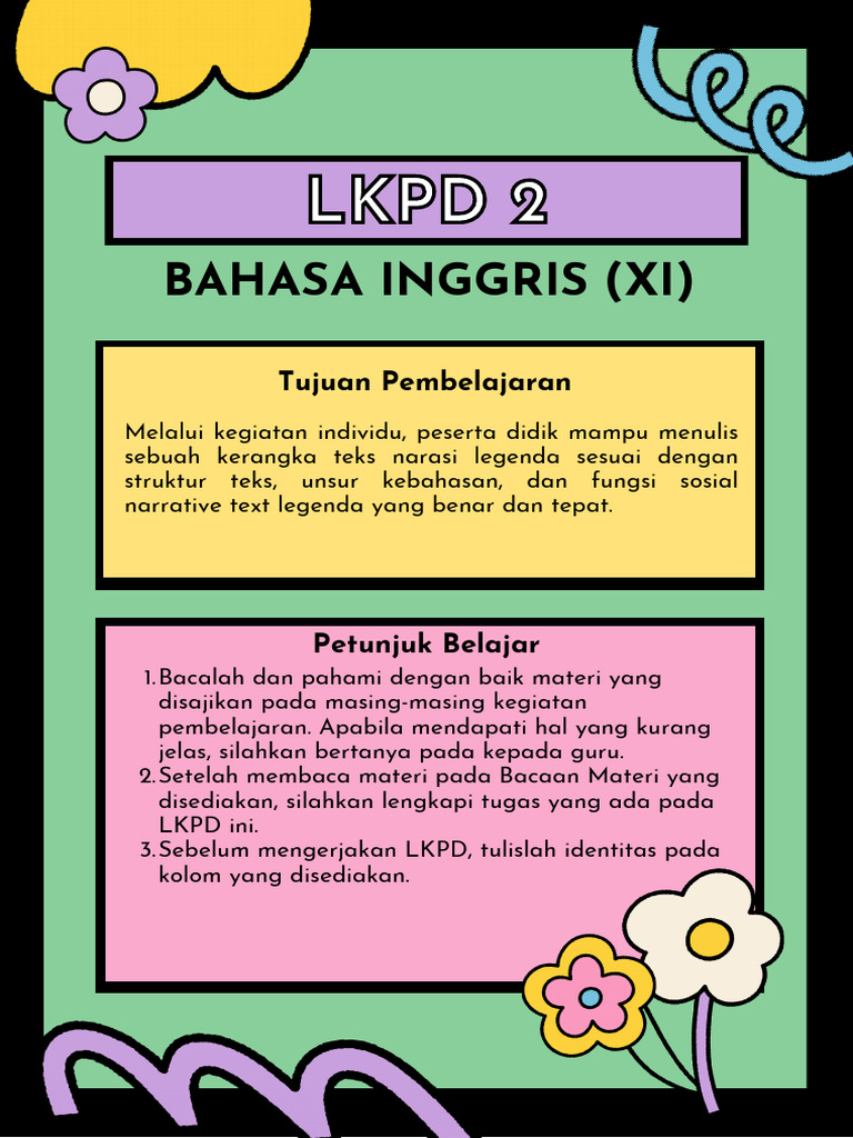 LKPD 2-Narrative Legend-Menulis | PDF