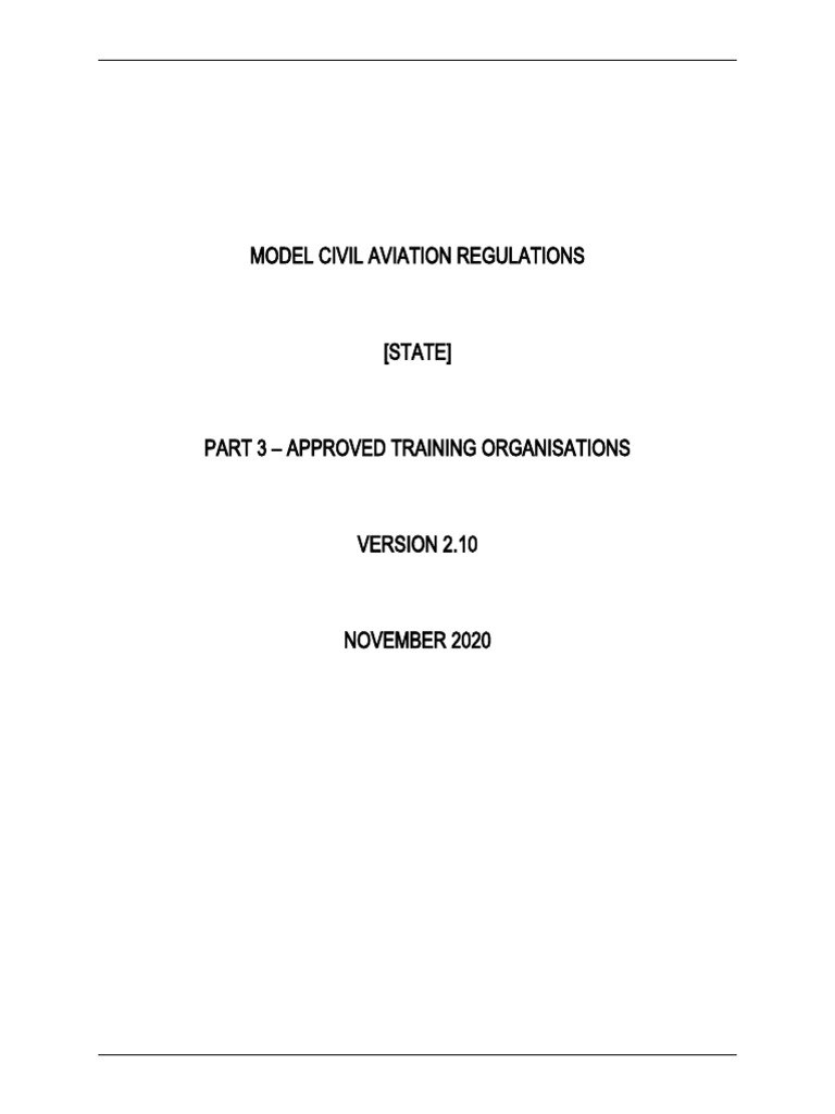 03 Mcar Part-3 and Is v2.10 | PDF | Flight Instructor | Transport