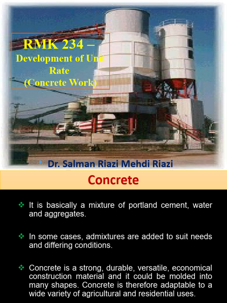 RMK 234 - Concrete Work | PDF