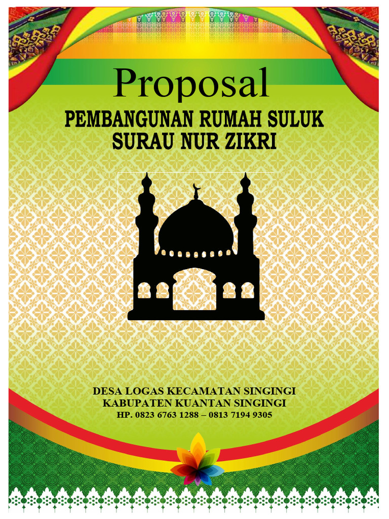 Proposal Pembangunan Rumah Suluk Surau Nur Zikri | PDF