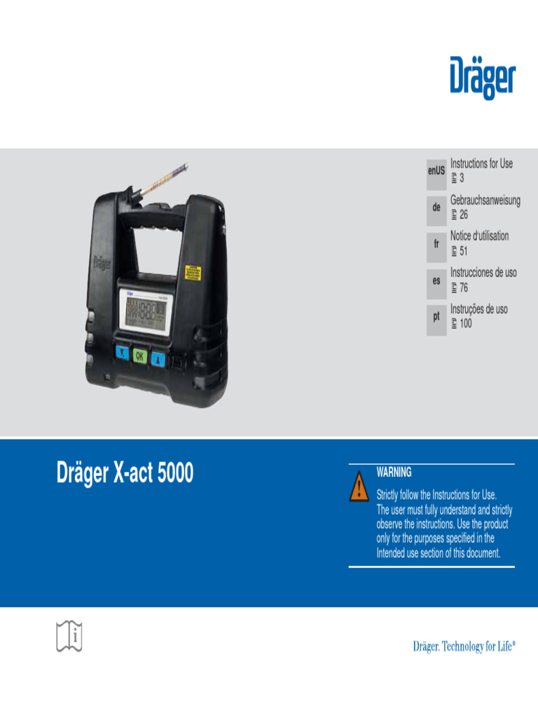 Dräger X-Act 5000 Instruction Manual | PDF