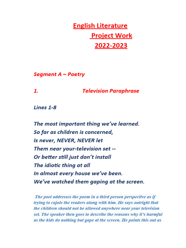 English Literature | PDF