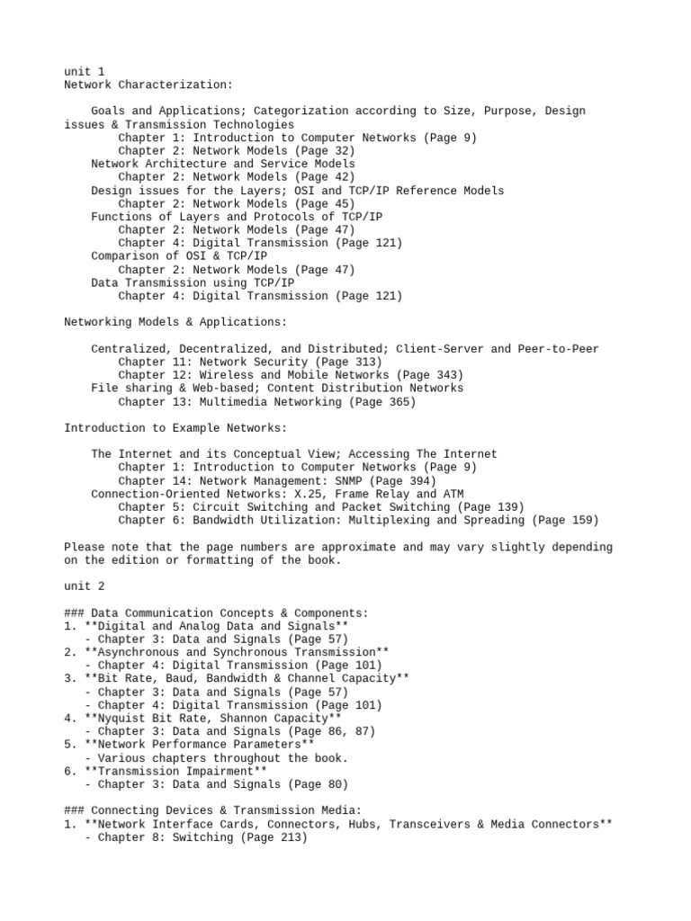 Data Communication Index | PDF