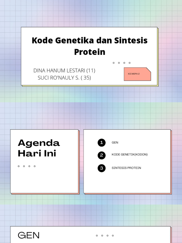 Kode Genetik Dan Sintesis Protein | PDF