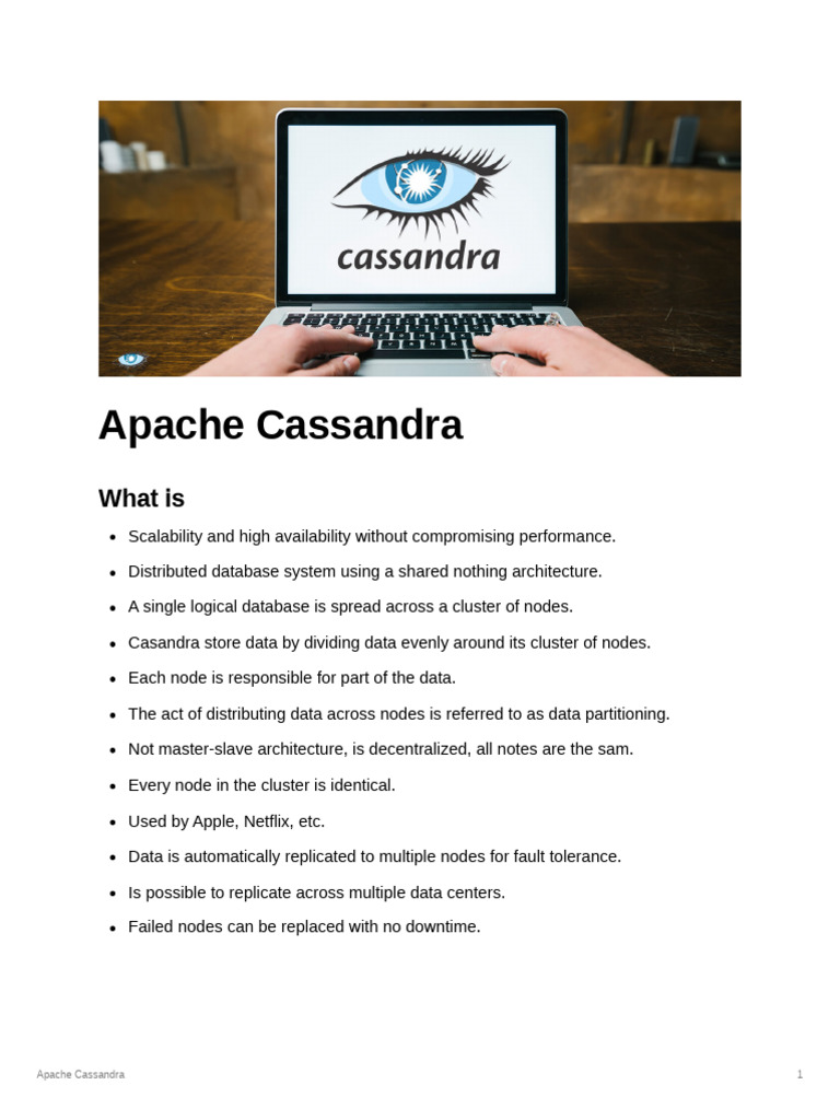 Apache Cassandra Tutorial Pdf Computer Data Information