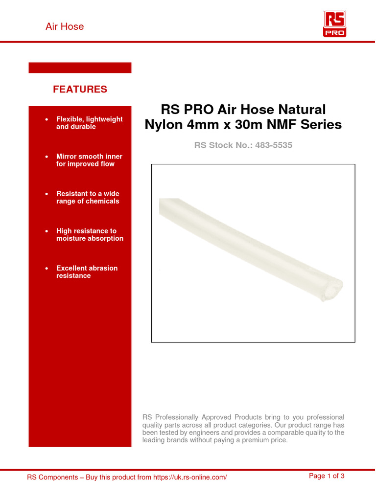 Nylon Pneumatic Tube 4mm | PDF | Computers