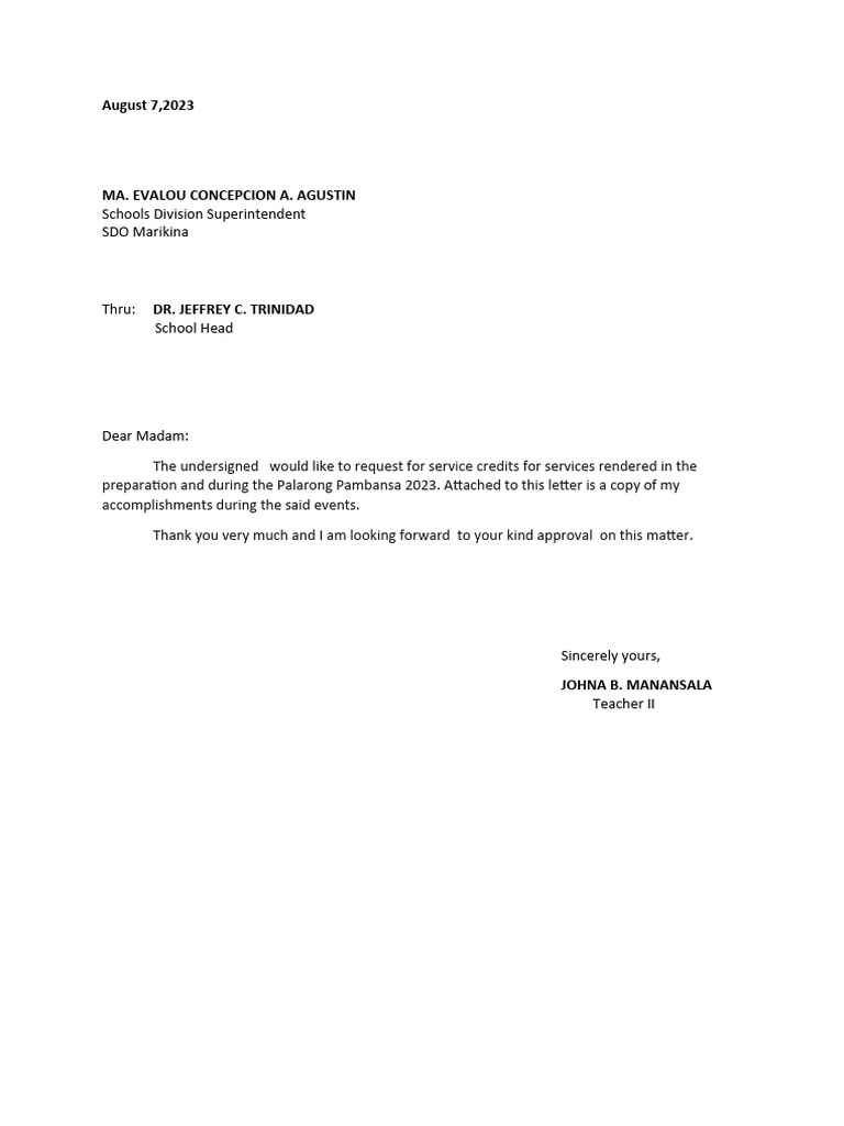 Front Letter | PDF