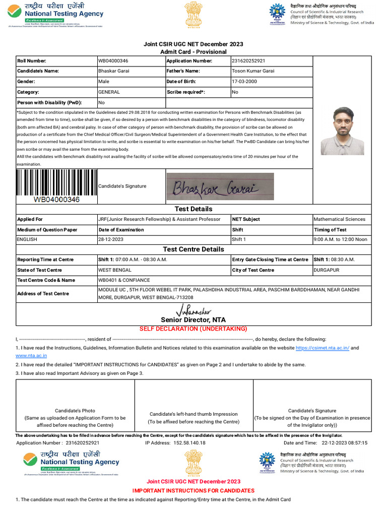 CSIR Notification | PDF