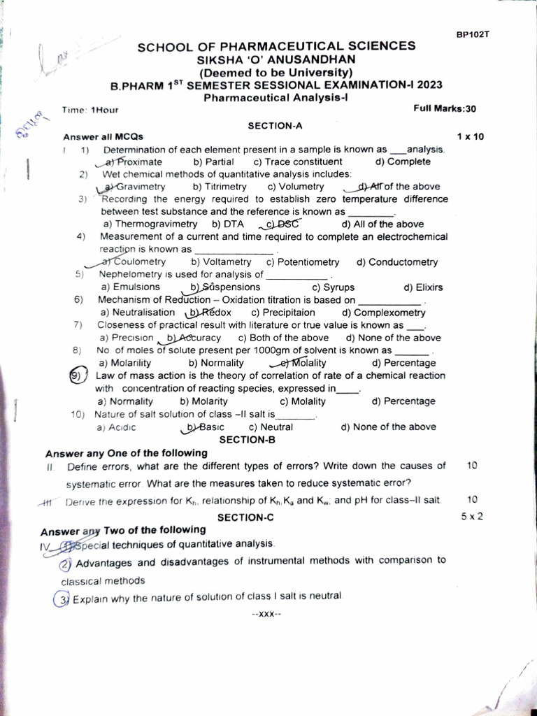 Sessional-1 2023 | PDF