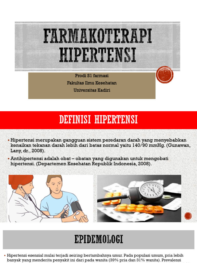 Farmakoterapi Hipertensi | PDF