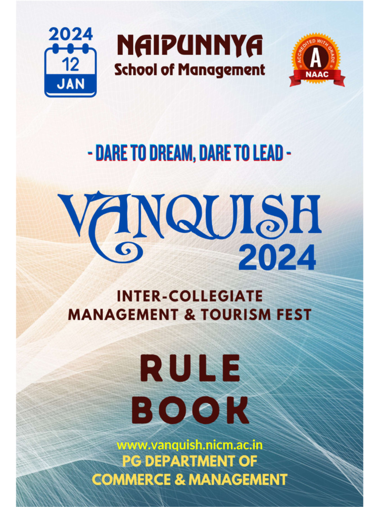 Vanquish Rule Book 2024 | PDF