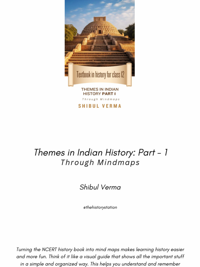 Mind Map: Themes in Indian History Part 1 | PDF
