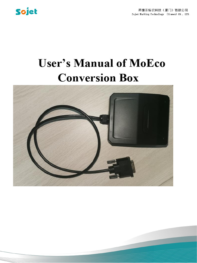 User's Manual of MoEco Conversion Box | PDF