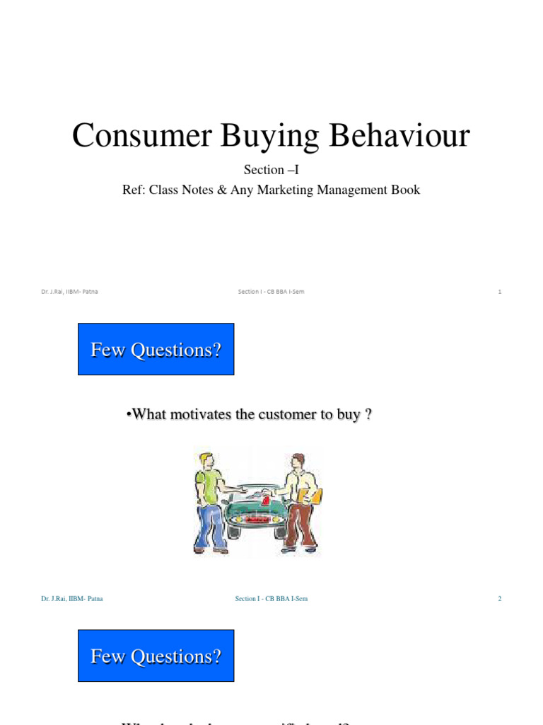 Cosumer Behaviour | PDF