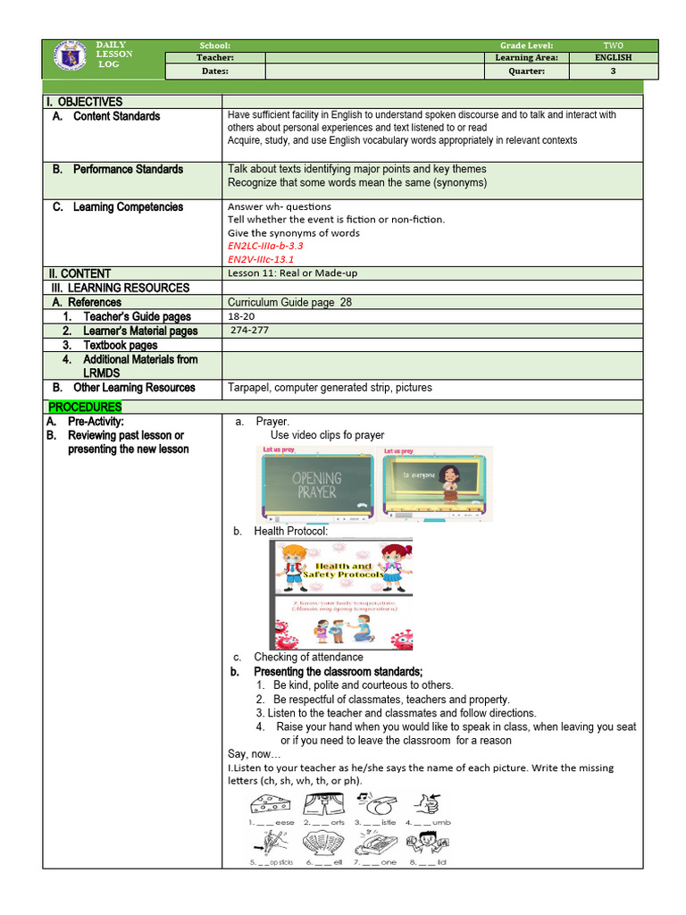 English 2 COT 3 | PDF