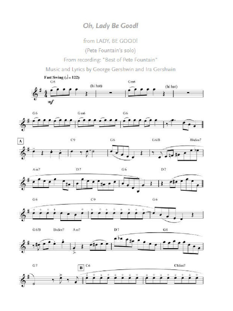 Lady Be Good | PDF