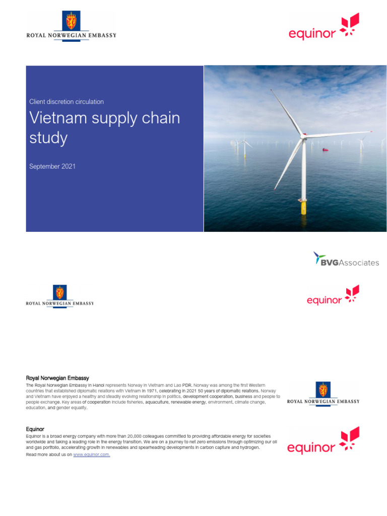 Equinor Vietnam Supply Chain Report | PDF | Offshore Wind Power ...