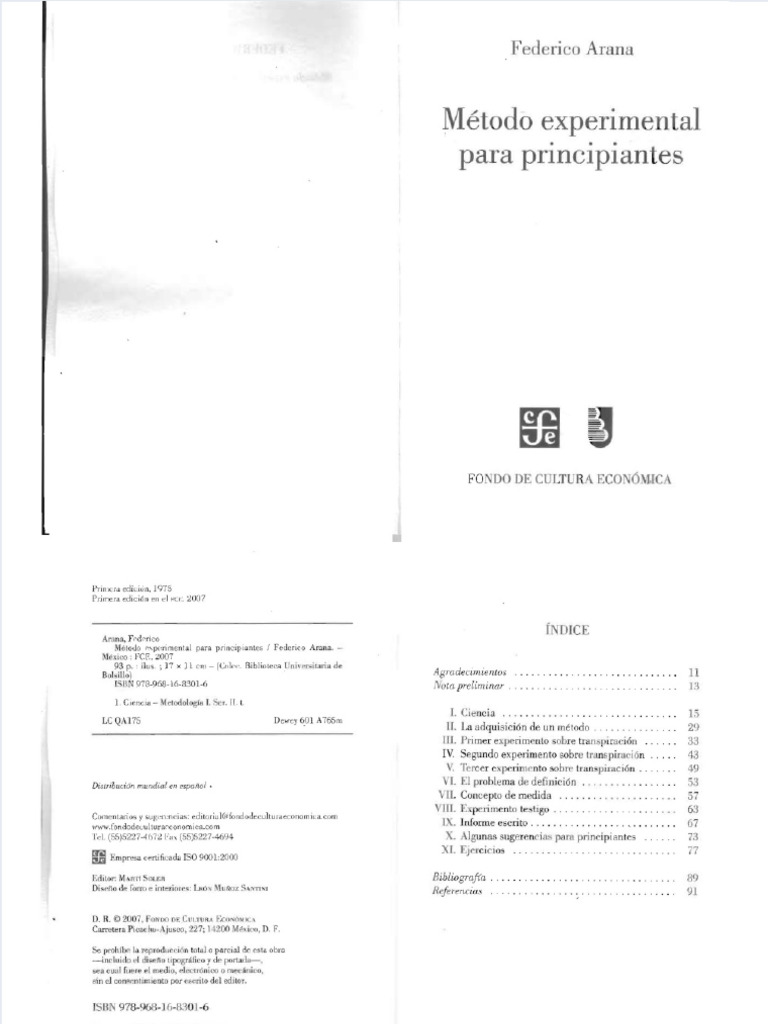 Vdocuments - MX Metodo Experimental para Principiantes | PDF