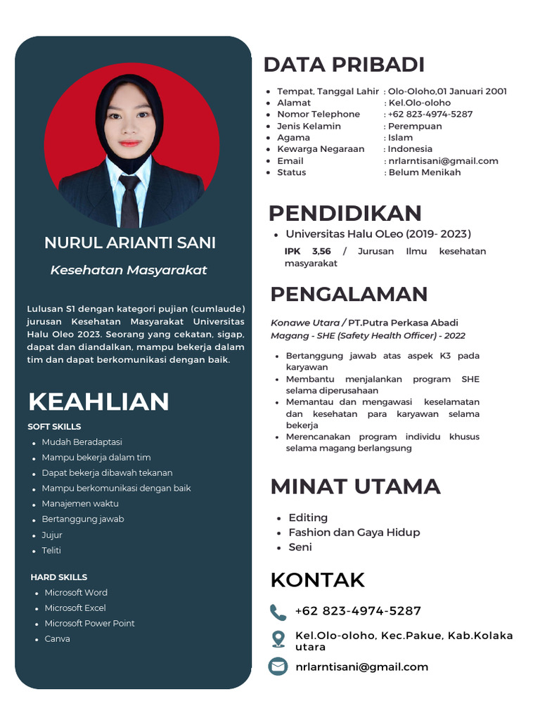 CV Nurul Arianti Sani | PDF
