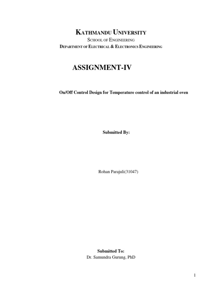 Rohan Parajuli Assignment - IV | PDF