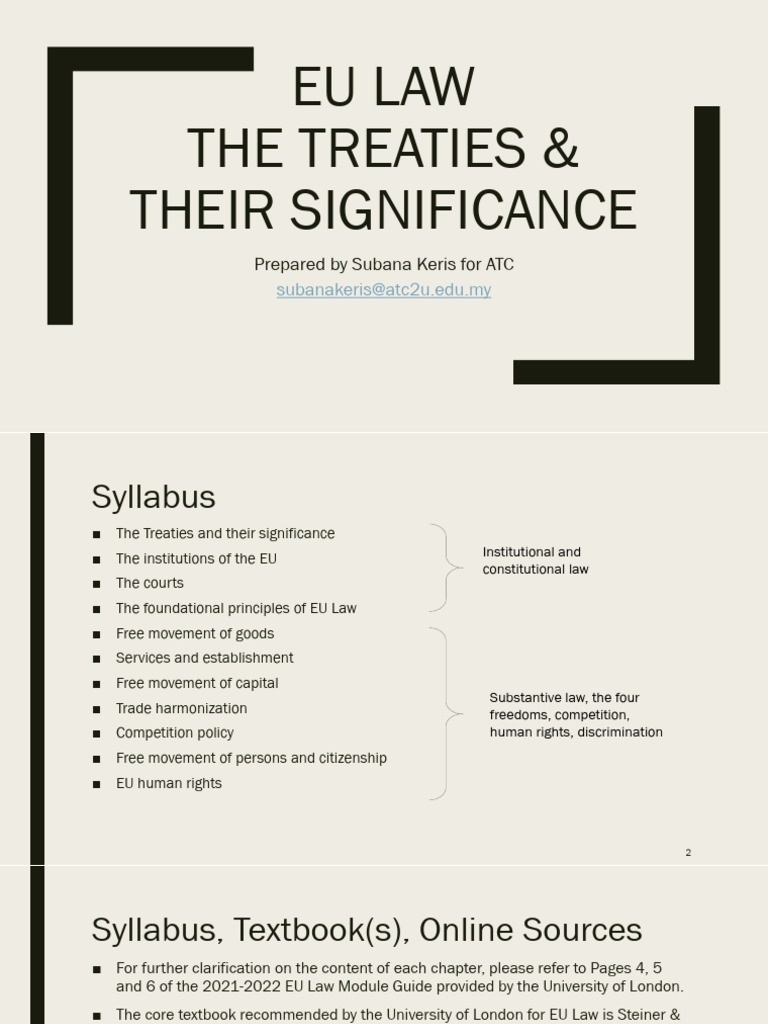 Understanding the EU's Four Freedoms | PDF | European Economic ...
