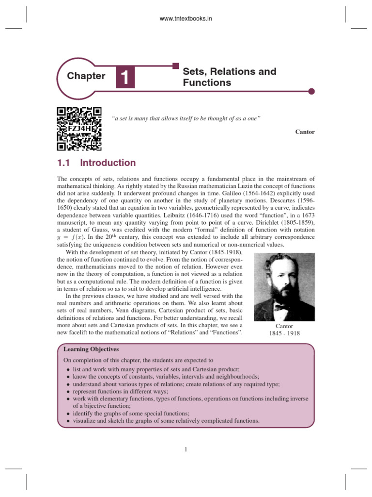 Pages From 11th Mathematics Vol 1 EM - Www.tntextbooks.in | PDF