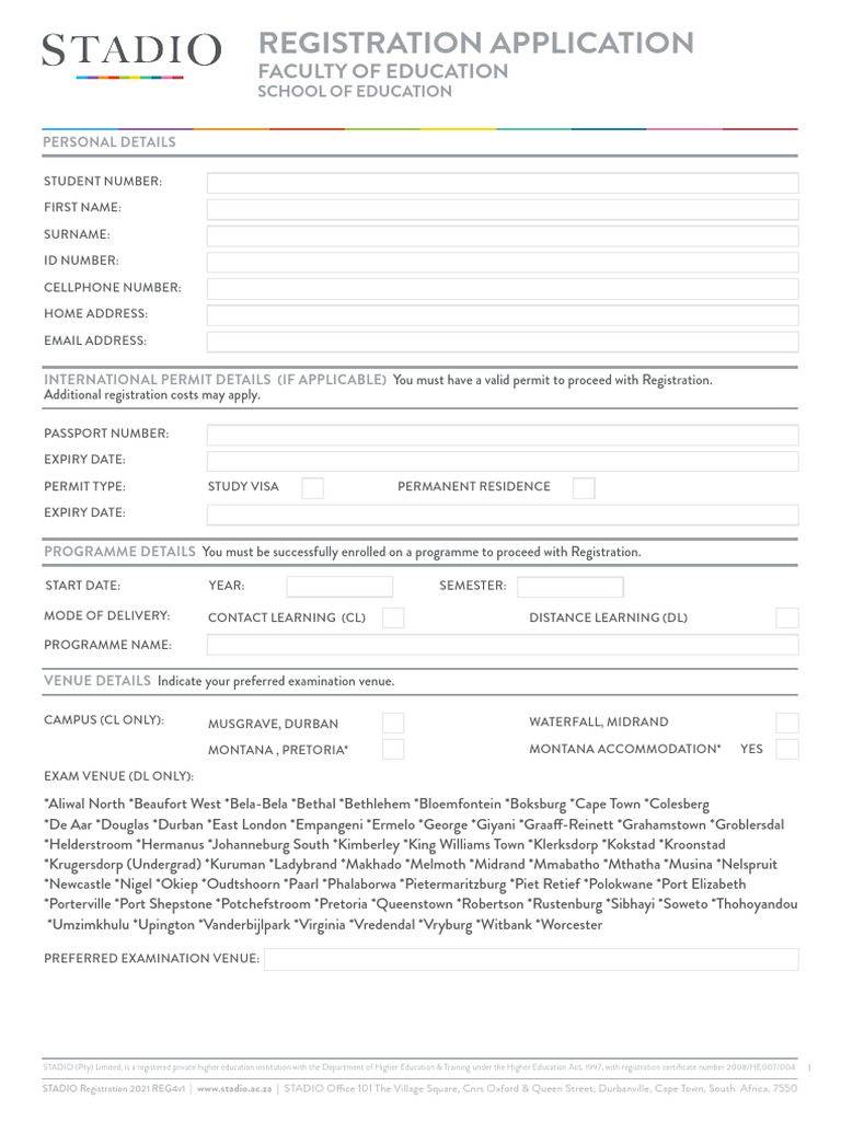 RSA - Reg. Application - SSOE - Incl. Affidavit - v2 | PDF