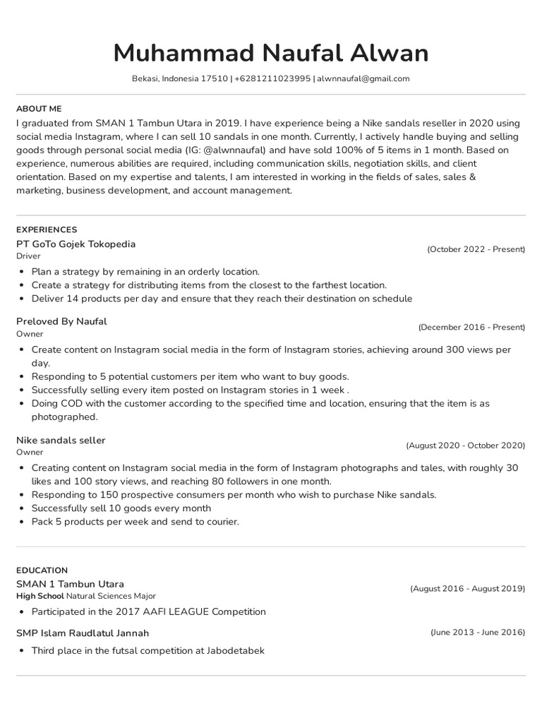 AkselResume-Naufal Alwan CV | PDF