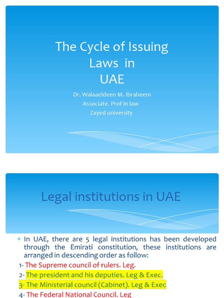 Cycle of Issuance Law | PDF