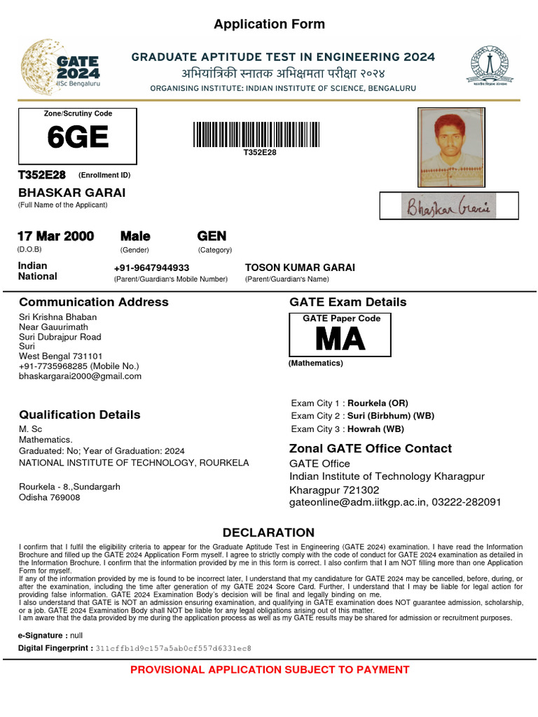 T352 E28 Application Form | PDF