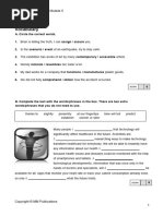 Pioneer Intermediate B1 Tests Module 1 | PDF | Roommate