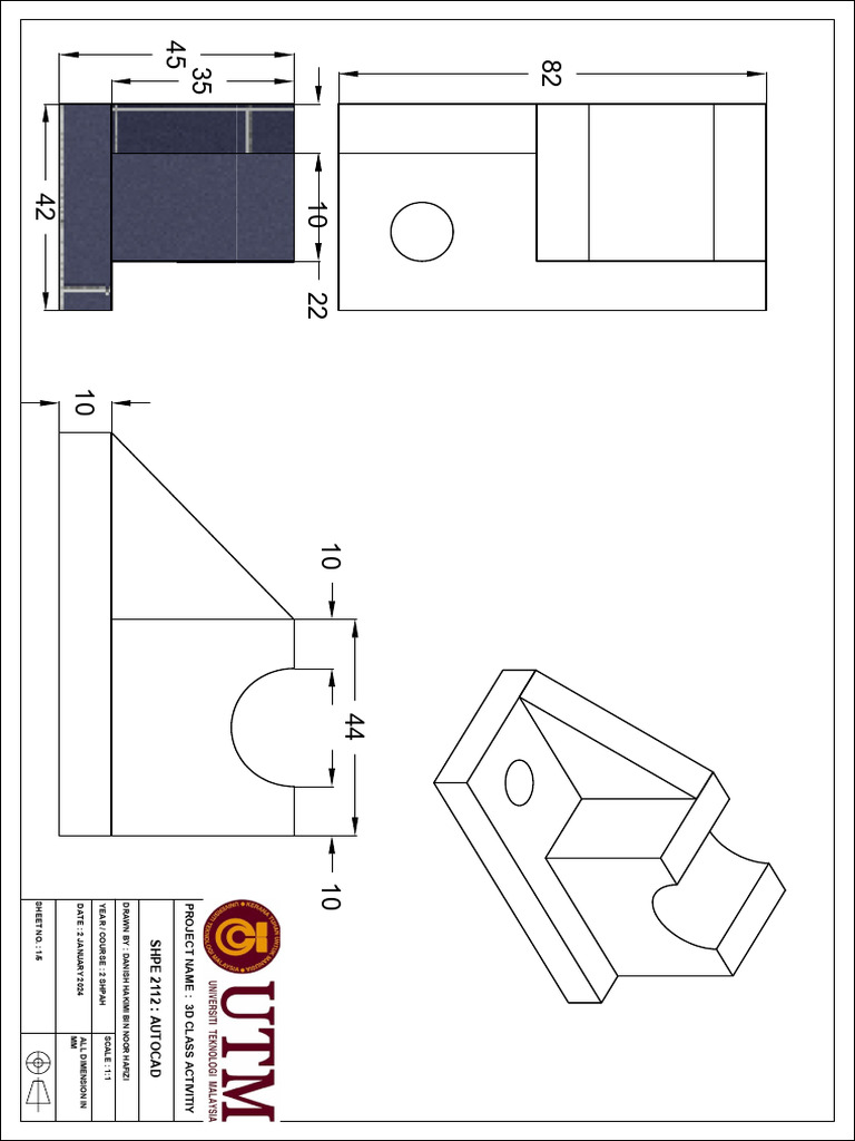 3d Cad Class Activity Assignment 1 | PDF