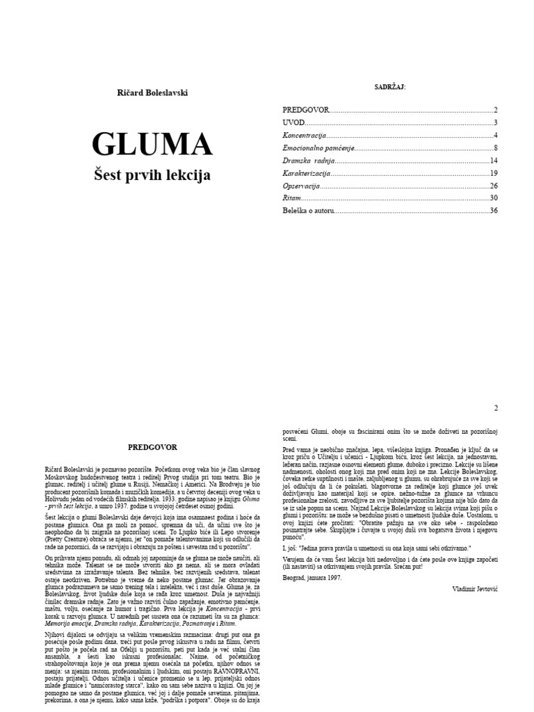 BoleslavSki Gluma | PDF