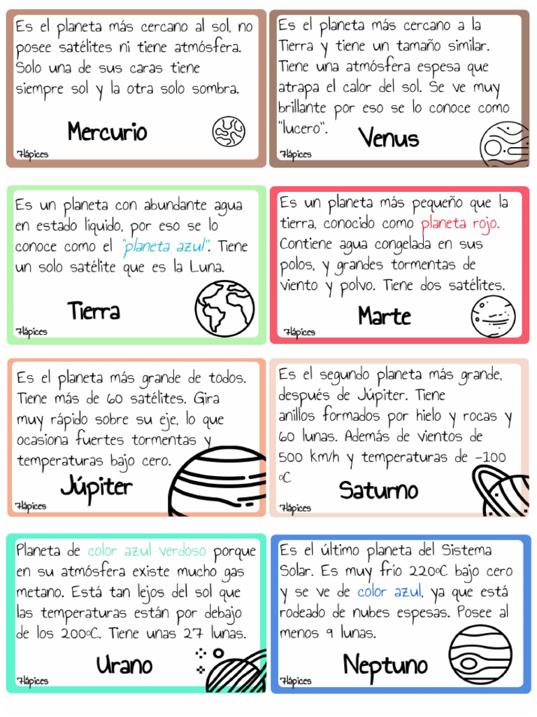 Tarjetas y Planetas | PDF