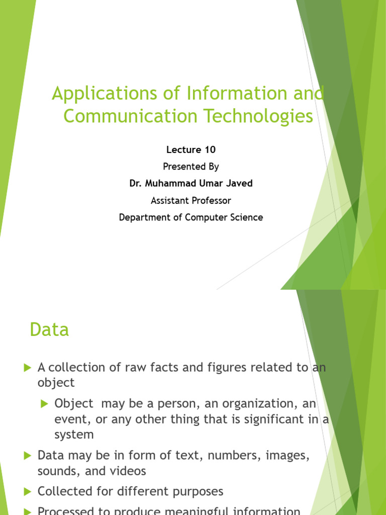 ICT Lecture 10 | PDF
