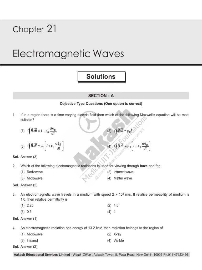 Electromagnetic Waves | PDF