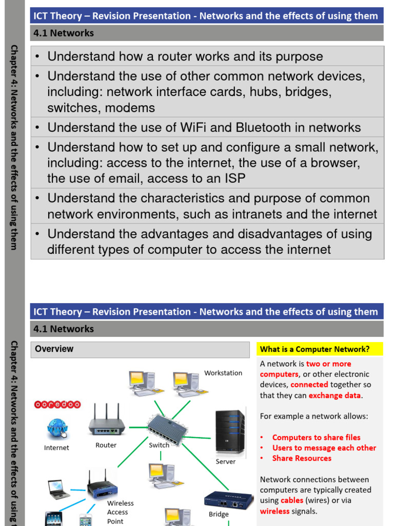 4.1 Network and Communication | PDF | Computer Network | Network Switch