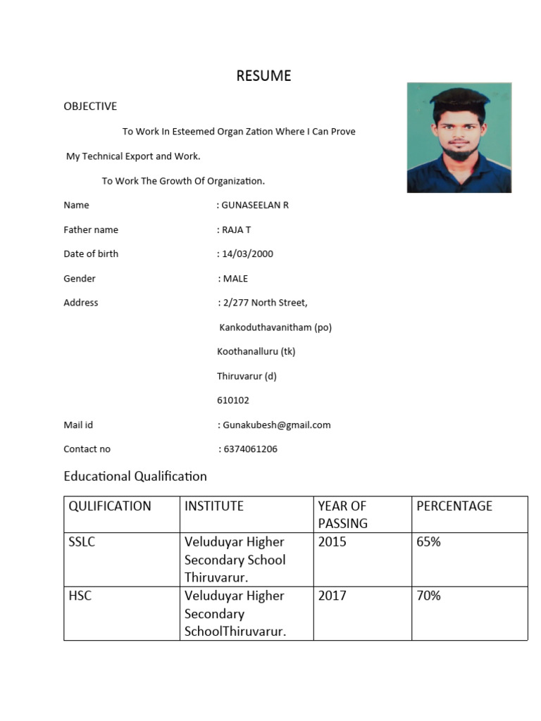 Gunaseelan Resume 123 | PDF