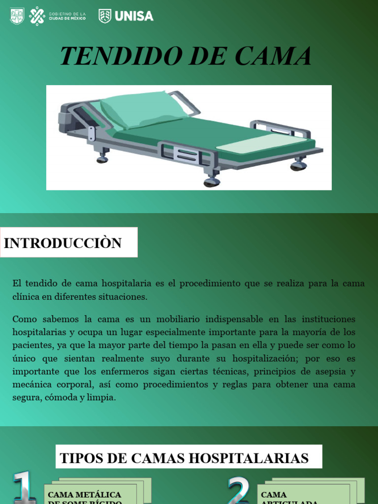 Tipos de Tendido de Cama Hospitalaria | PDF