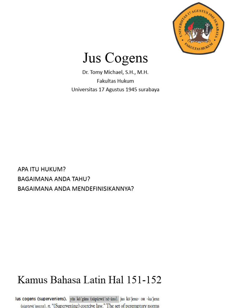 Jus Cogens | PDF